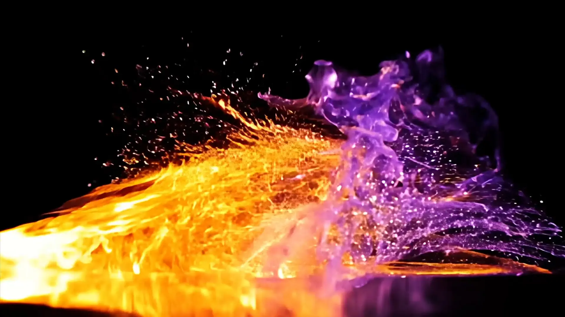 Purple Flame Overlay For Energetic And Action Videos | Videos